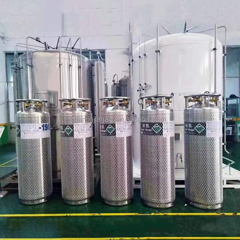 200 Liters Nitrogen Dewar Cryogenic Tank for Liquid Storage