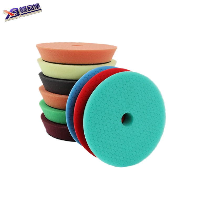 Bevelled Sponge Honeycomb Car Polishing Foam Pad Foam Polishing Pad ...