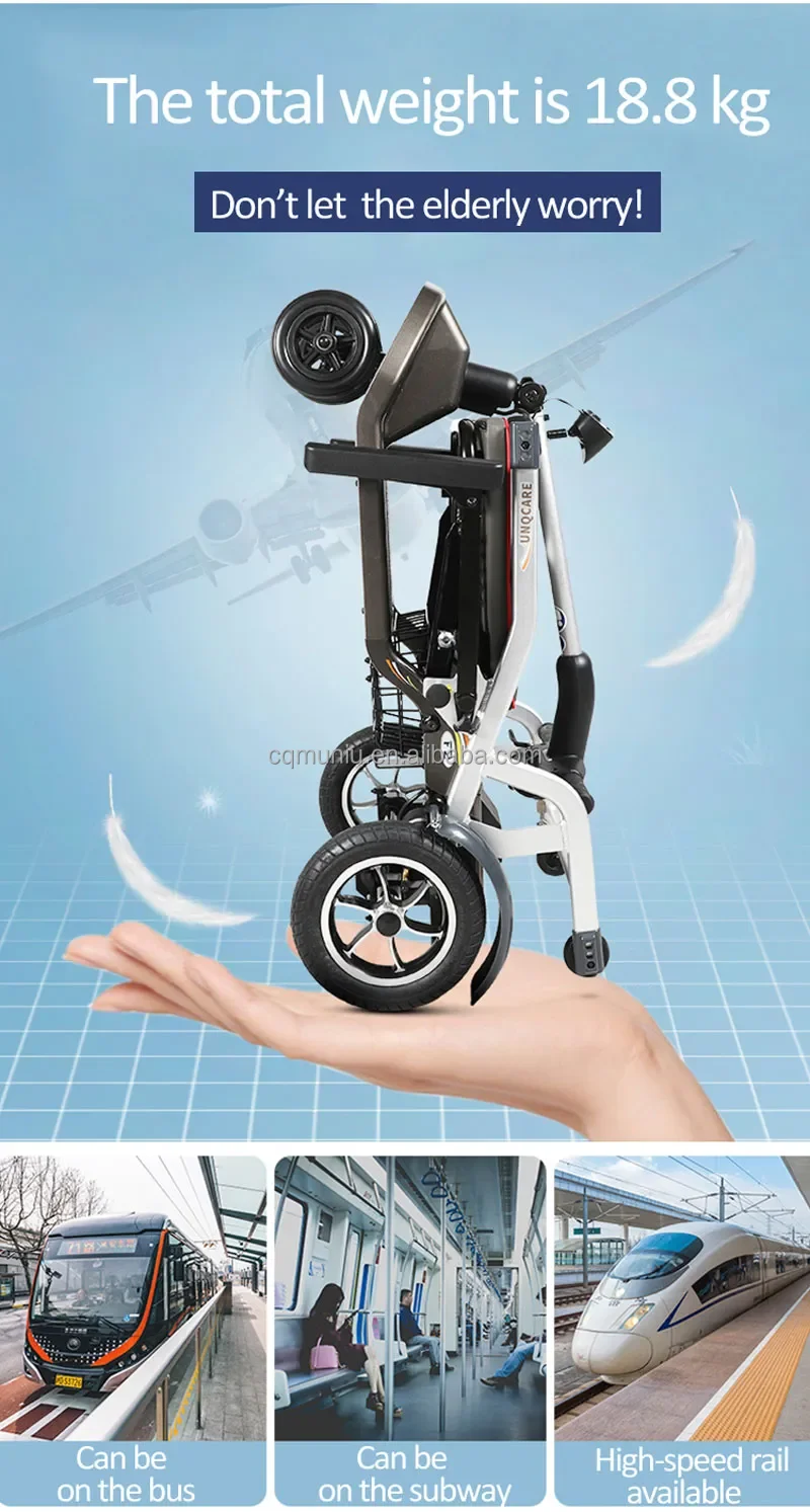Handicapped Folding Portable Compact Lightweight Mobility Scooter