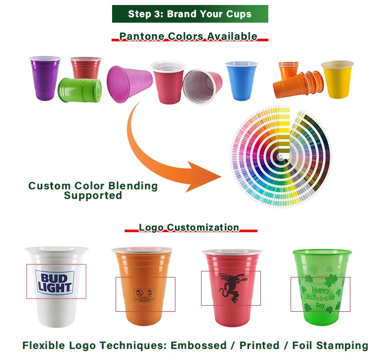 Wholesale Mini Disposable Plastic Cups PS Christmas Cups for Coffee ...