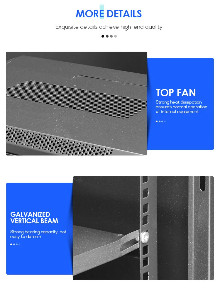 6u Floor Standing Data Center Server Rack 19 Inch Mesh or Glass Door ...