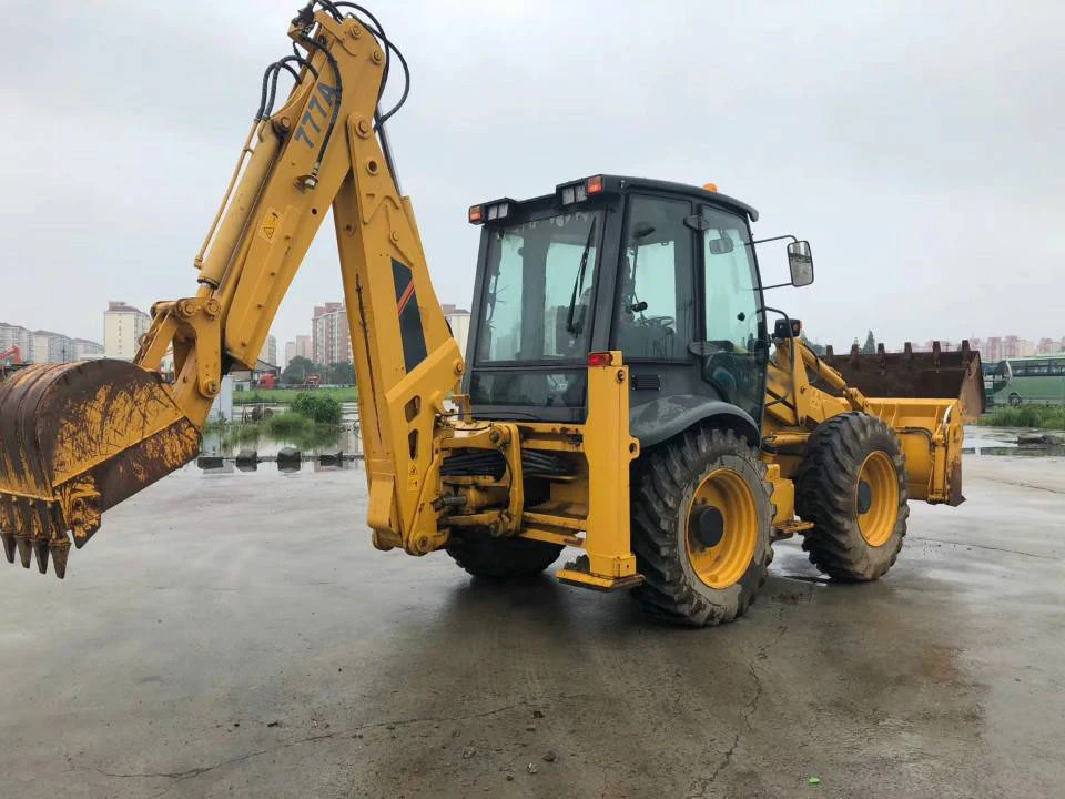 Small Backhoe Loader Clg766a Wheel Backhoe Loaders With Front Bucket ...