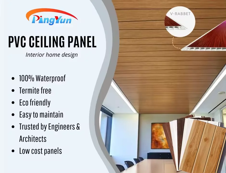 UV-Resistant PVC Ceiling Panels for Indoor & Outdoor Use - Fireproof ...