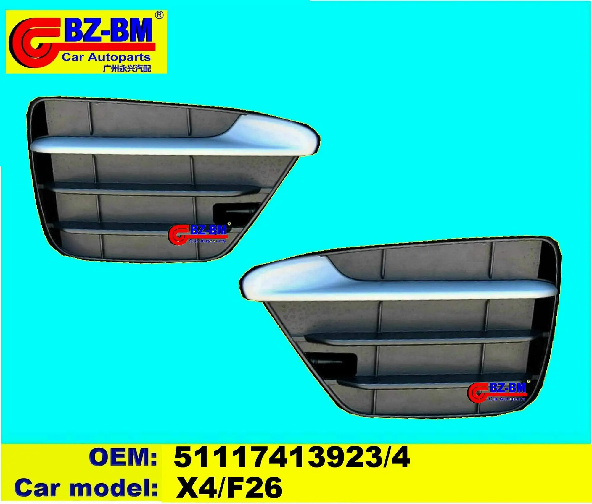 Alibaba.com: FOR BMW 34 51117413923/51117413924 Front Bumper Grill ...