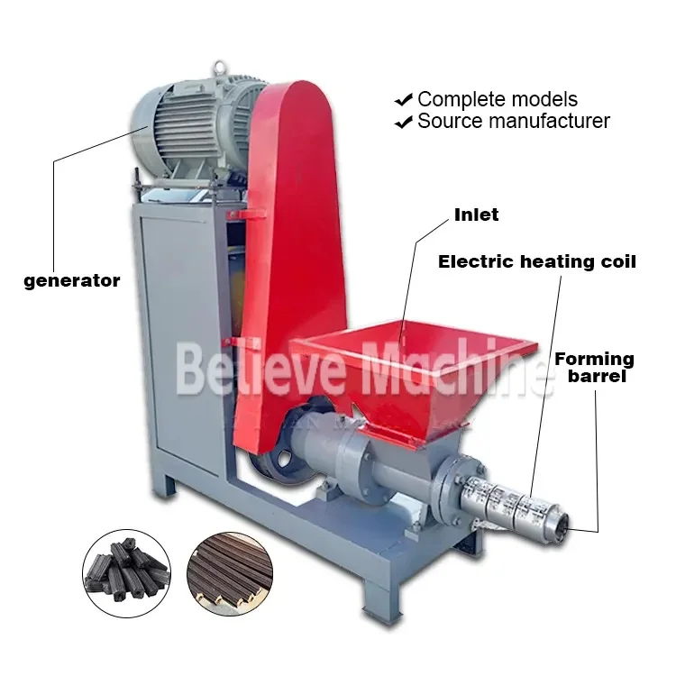 Biomass Screw Extruder - Efficient Sawdust Briquette Maker