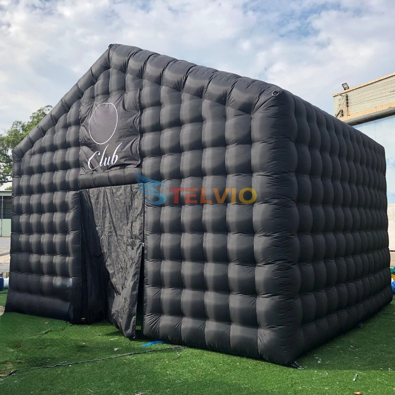 Commercial Black Portable Party Tent Wedding Led Inflatable Nightclub ...