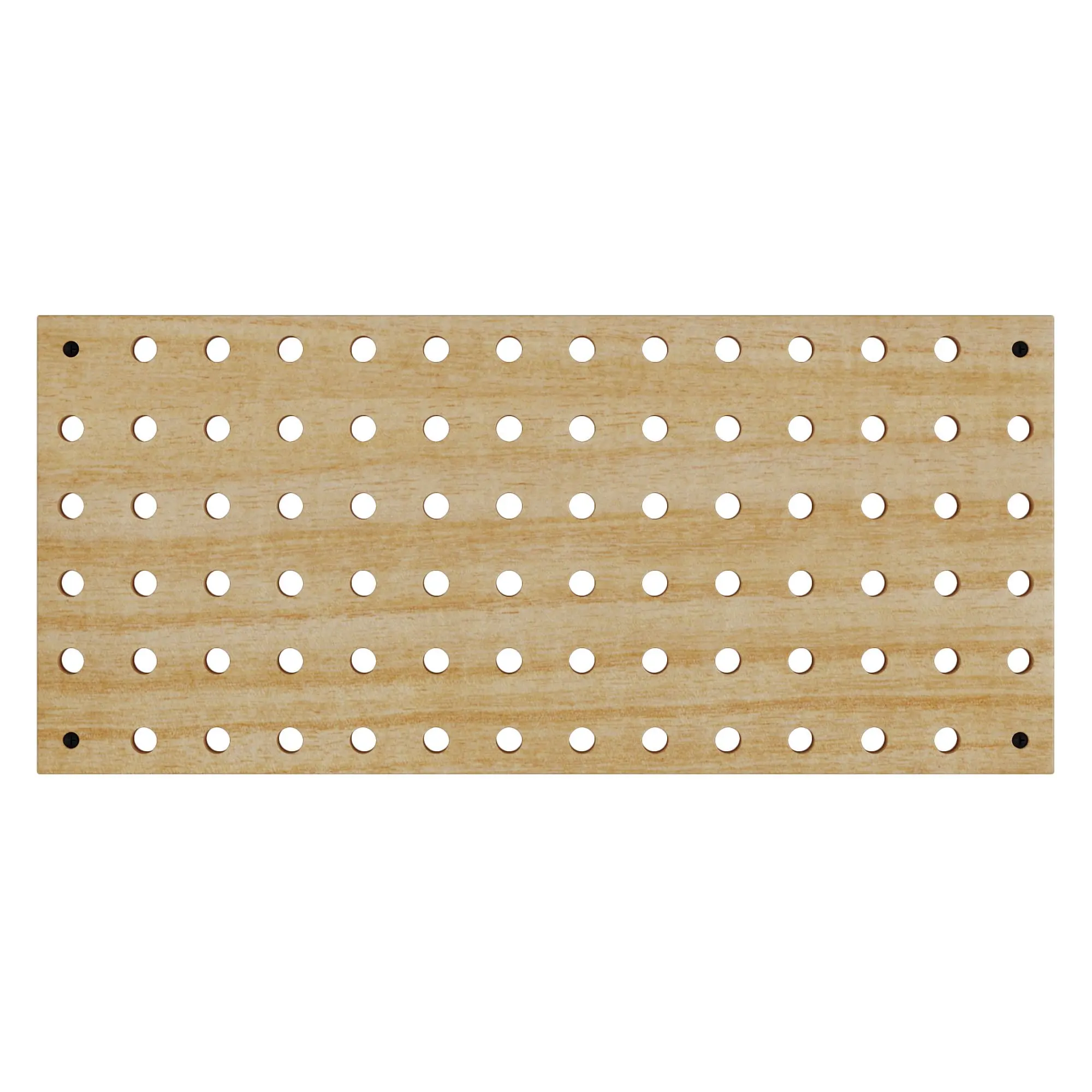 Sturdy Wooden Pegboard Floating Shelf For Walls Modular Display Grid ...