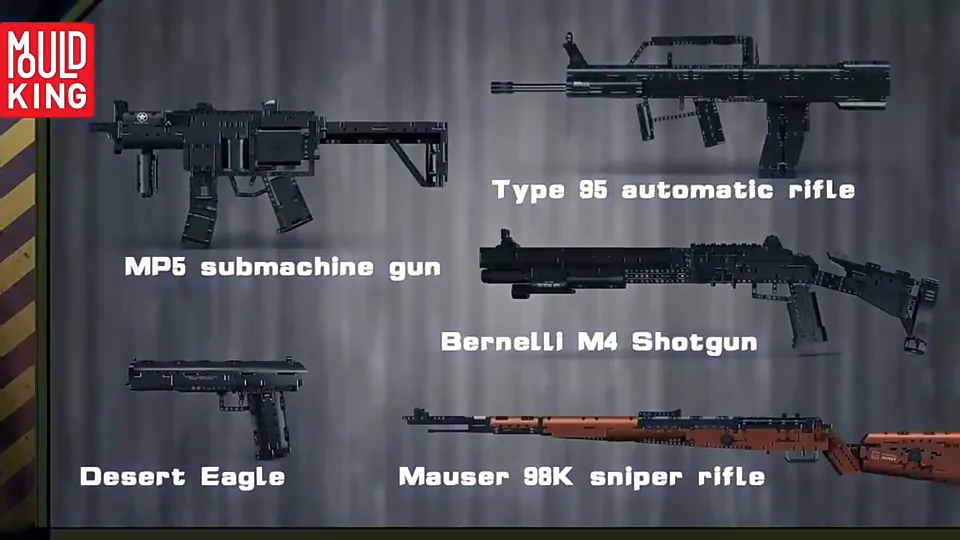 Mould King 14004 The Desert Eagle Pistol Block Weapon Swat Gun ...