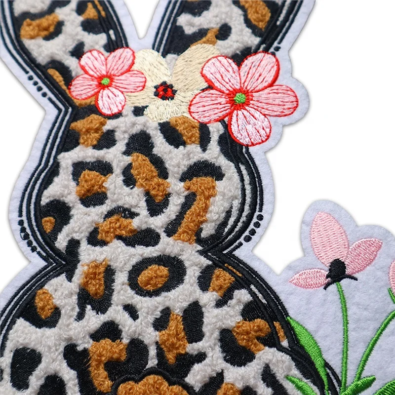 Custom Embroidered Easter Bunny Patches - Wholesale Available
