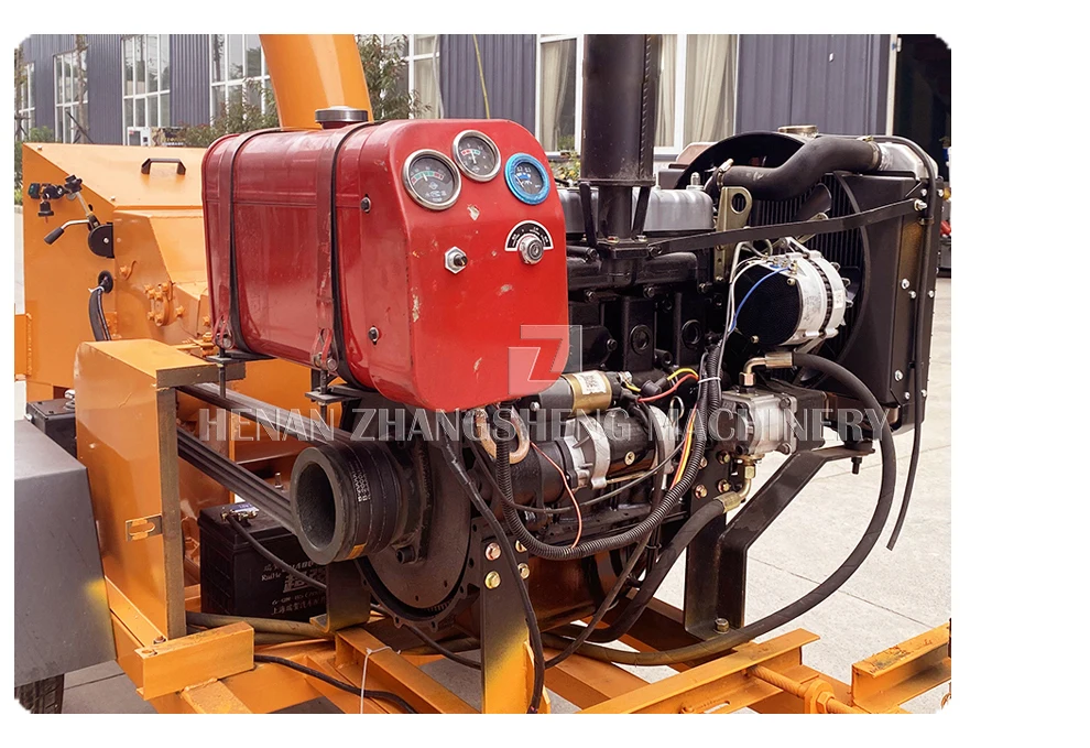 Efficient Wood Chipping with ZHANGSHENG Engines & Machines