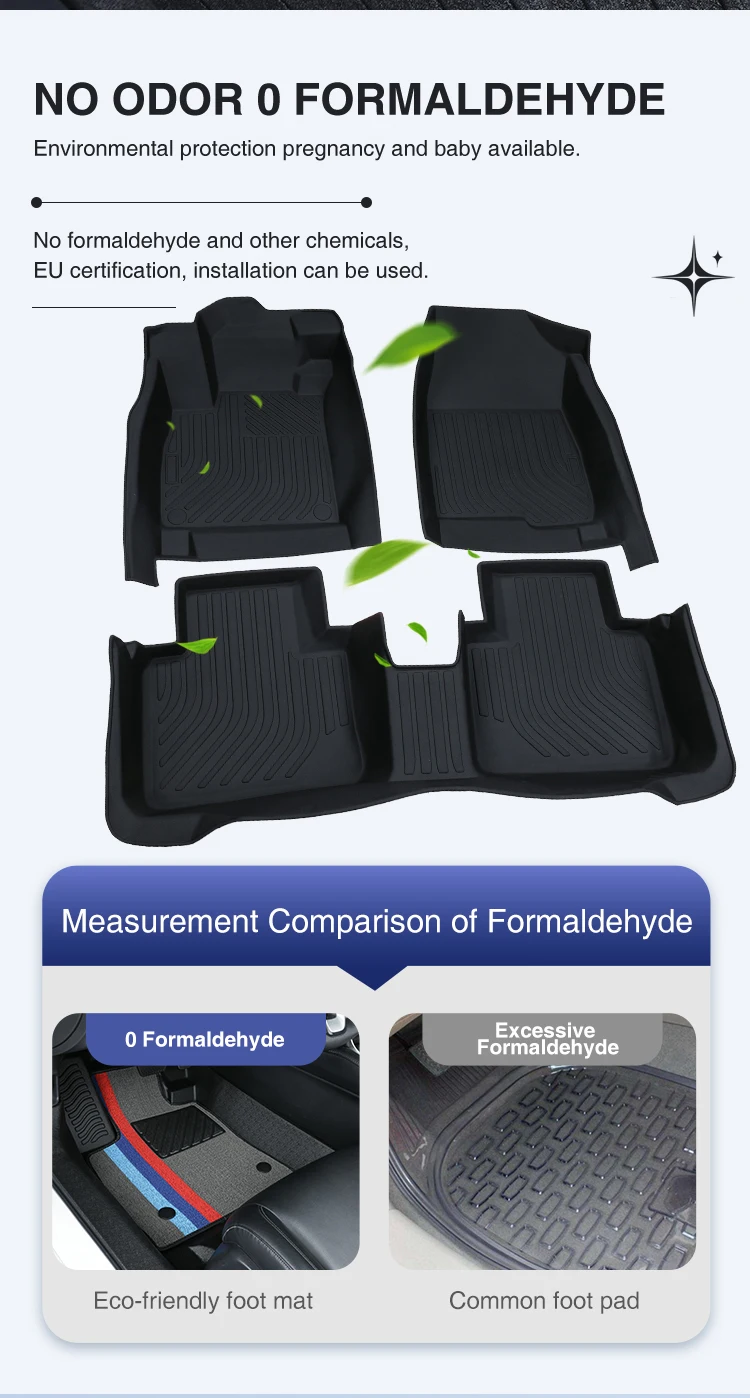 Factory 3d All Weather Tpe Car Floor Mats Car Floor Liner 5d Car ...