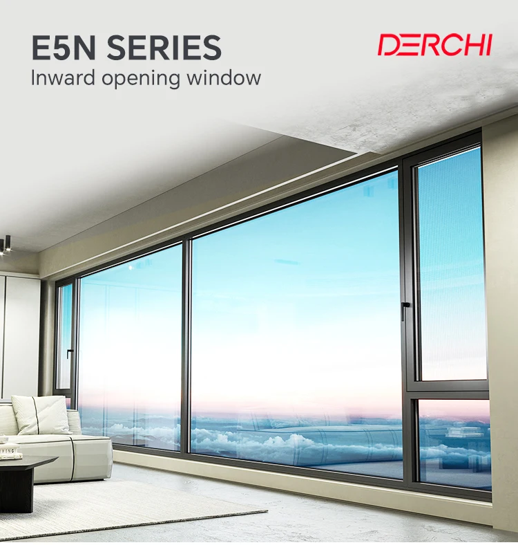 DERCHI Modern Aluminium Alloy Windows Thermal Break Aluminium Windows ...