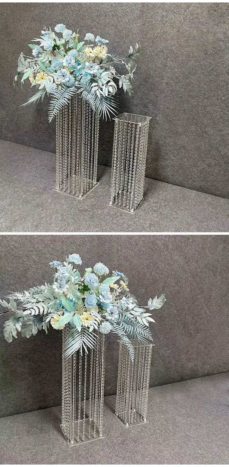 Acrylic Crystal Table Centerpiece Wedding Decoration Crystal Flower ...
