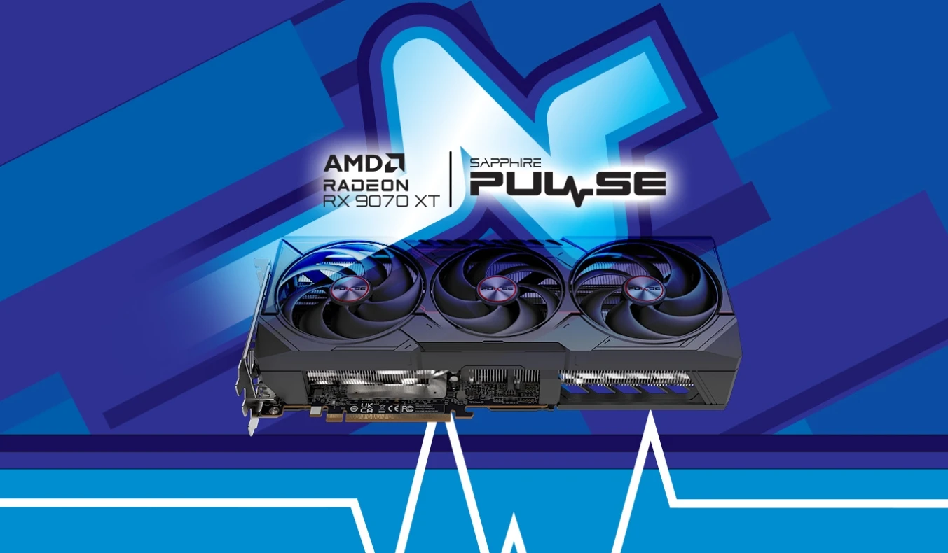 SAPPHIRE PULSE AMD Radeon RX 9070 XT 16GB D6 GPU Card