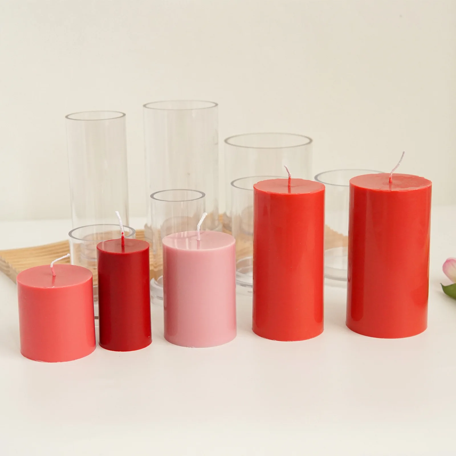 Early Riser Acrylic Pillar Cylinder Candle Mold Acrylic Plastic Pillar ...