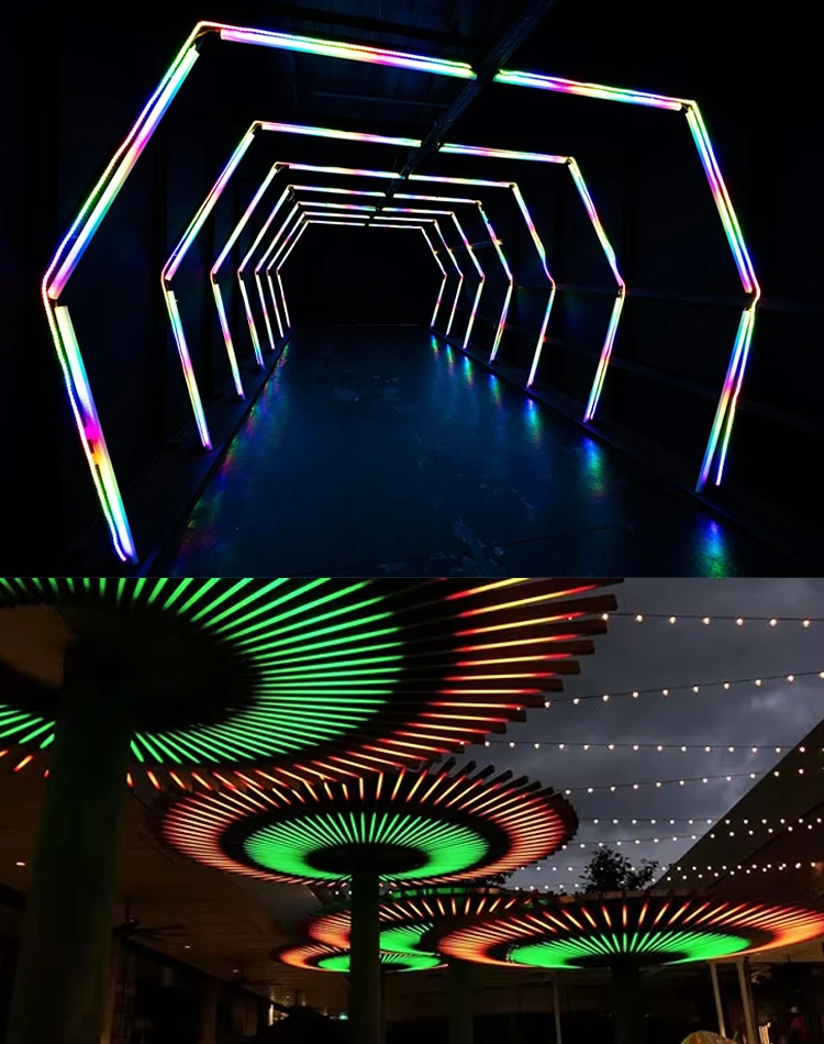 24V Nightclub DJ Led Video bar Lighting DMX RGB Round Pixel ...