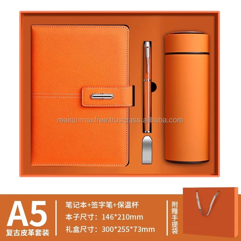 Alibaba.com: Custom Luxury A5 Notebook with Pen and Thermos Cup Gift ...