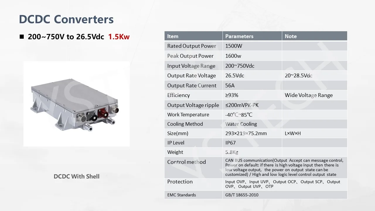 200vdc~800vdc To 12v 24v Buck Isolated Dcdc Charger 12v 1.5kw 2kw 2.5kw ...