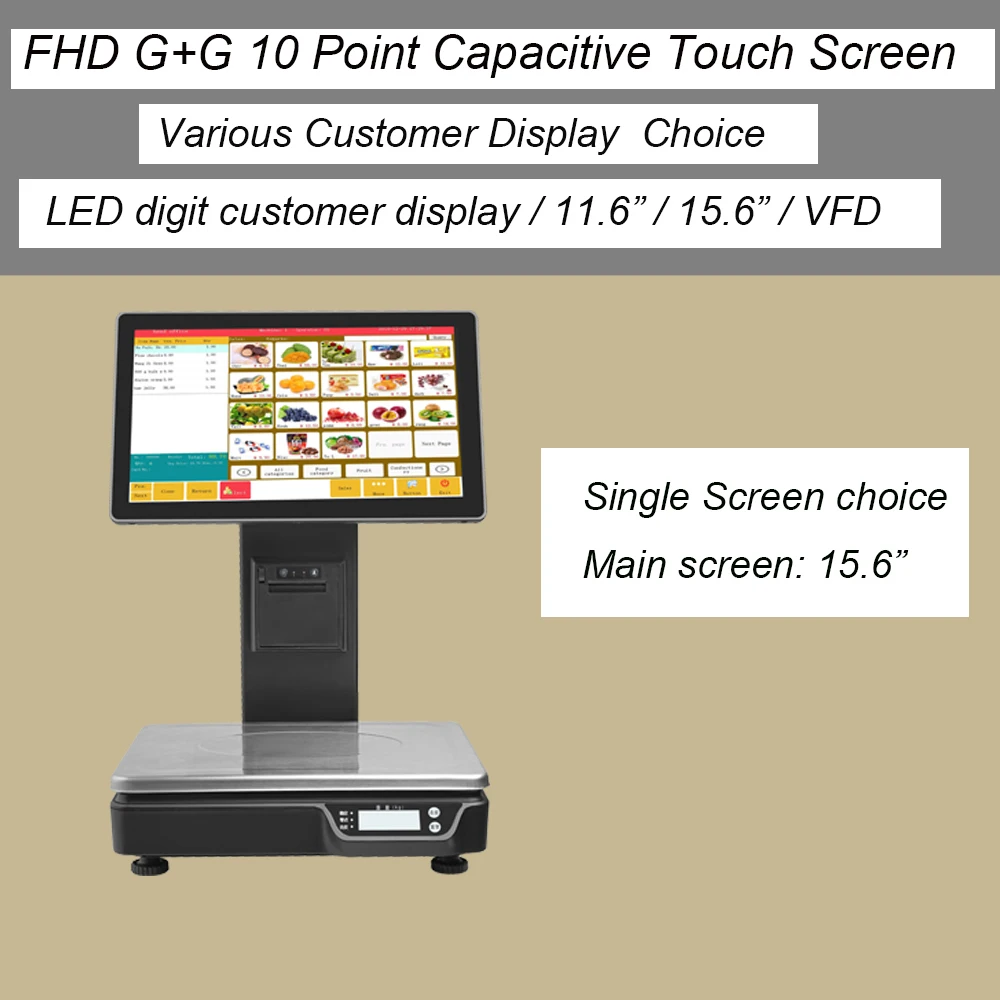 2024 New Scale For Supermarket Digital Weighing Scale Thermal Printer ...