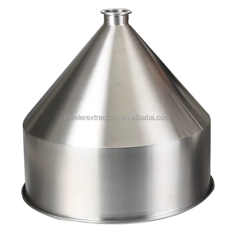 SS316 SS304 Ss Stainless Steel Cone Conical Triclamp Funnel Powder ...