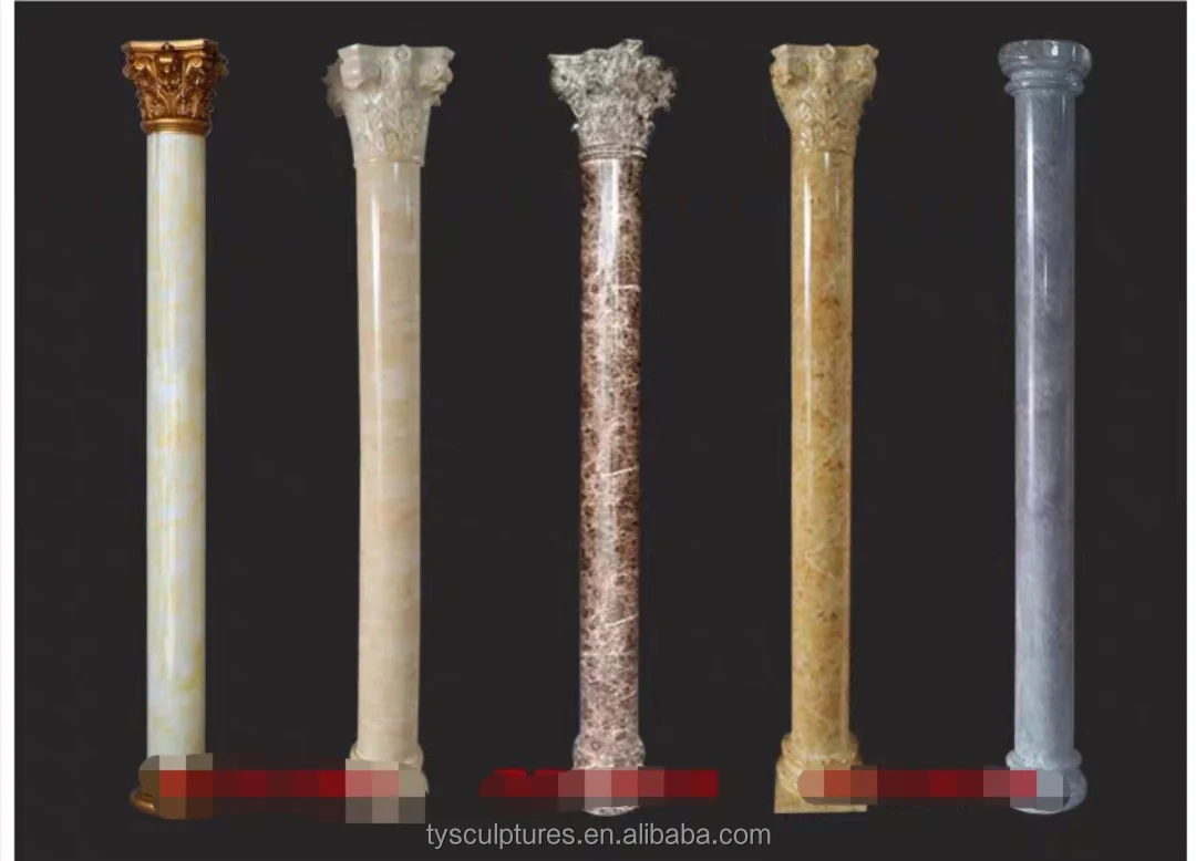 Modern Greek Resin Pillars - Colorful Fiberglass Columns for Indoor and ...
