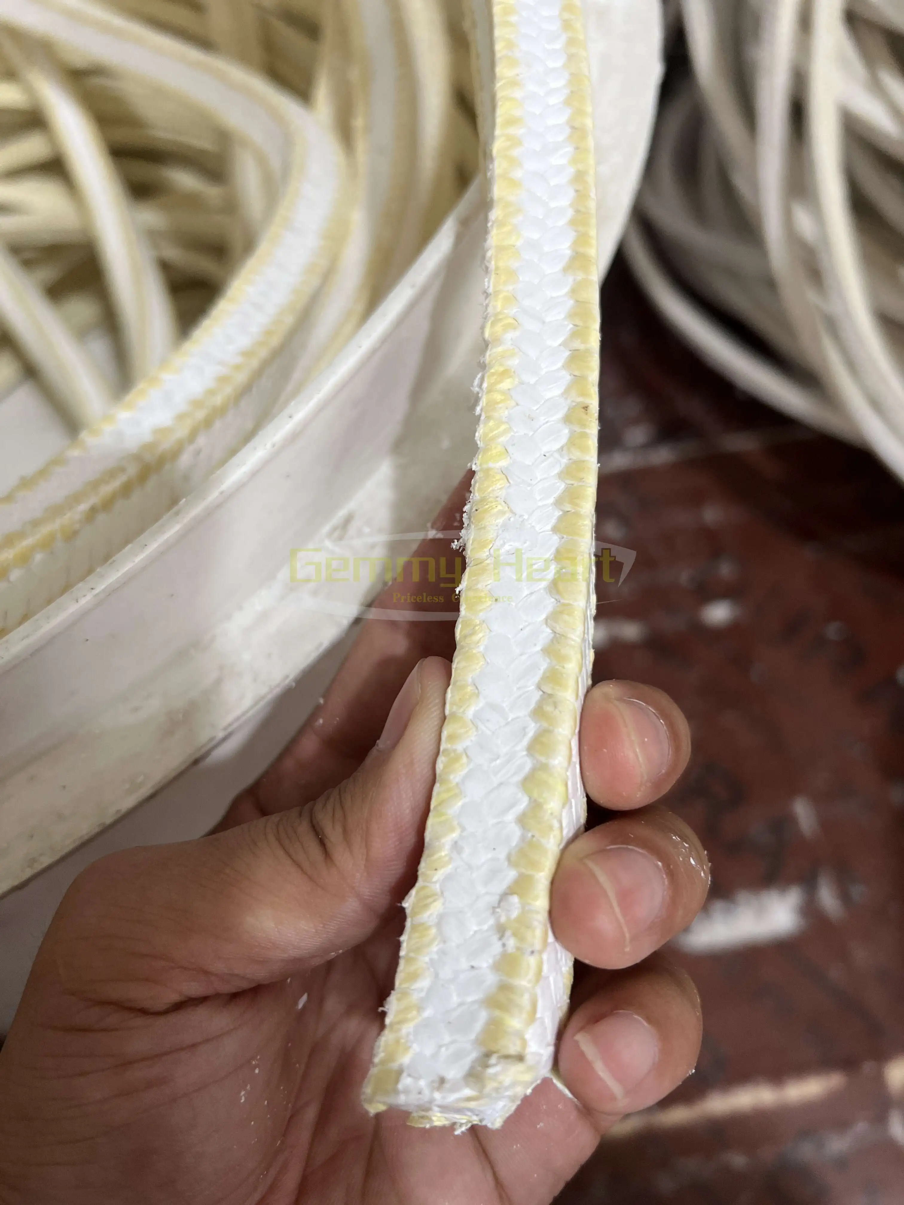Aramid Tetrafluor PTFE Mixed Braided Gland Packing for Industrial Seal