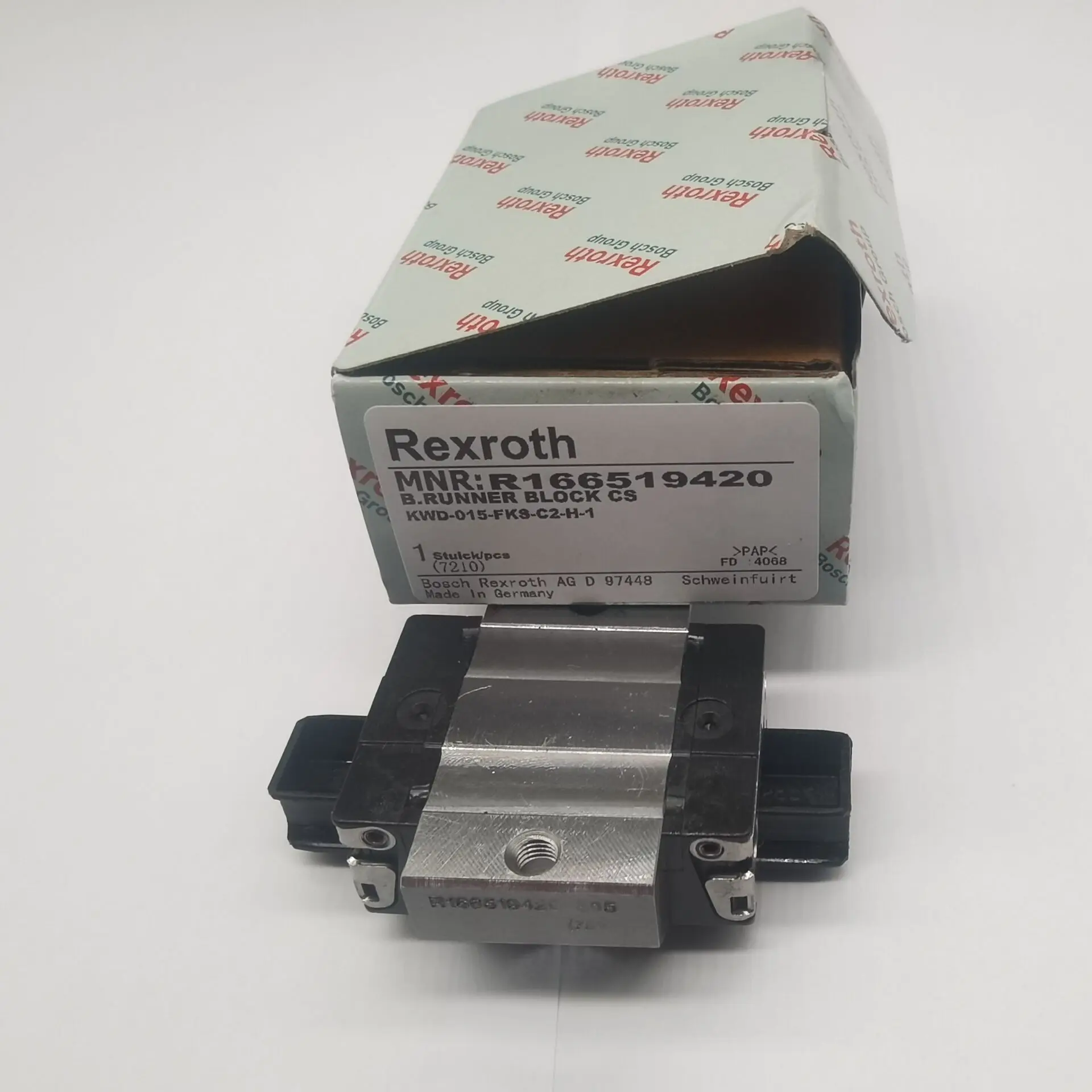 Rexroth Linear Motion Guide Slide Block KWD-015-FKS-C0-H-1 R166519320 ...