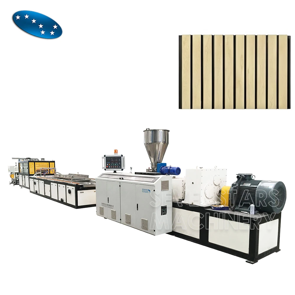 Sevenstars WPC PVC Fluted Panel Plastic Extrusion Machine| Alibaba.com