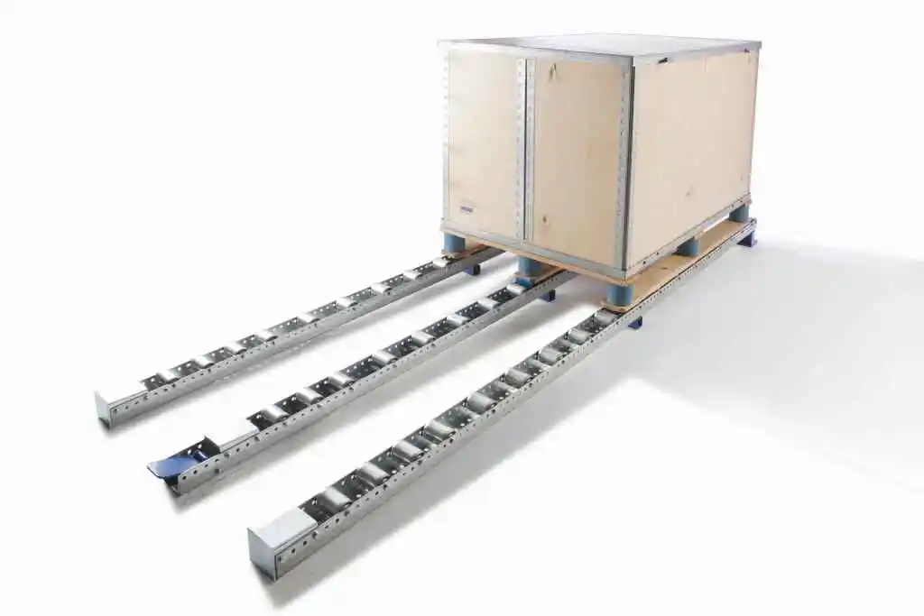 High Load Bearing Capacity Flanged Flow Rail Conveyor Galvanized Steel ...