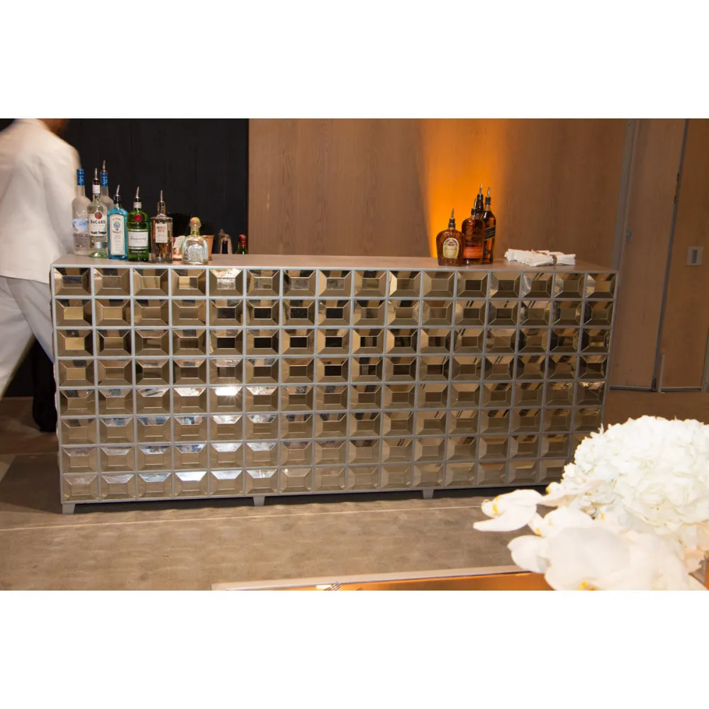 High Quality Banquet Luxury Mirror Bar Table Wedding Event High Table ...