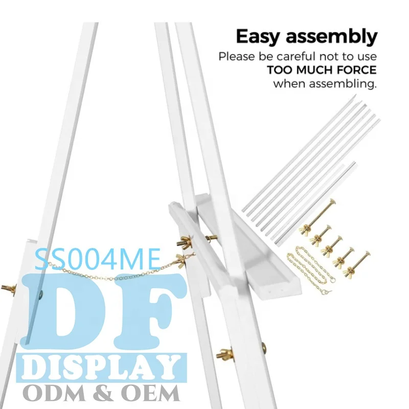 Wedding Welcome Sign Stand Metal Tripod Display Easel Stand Foldable ...