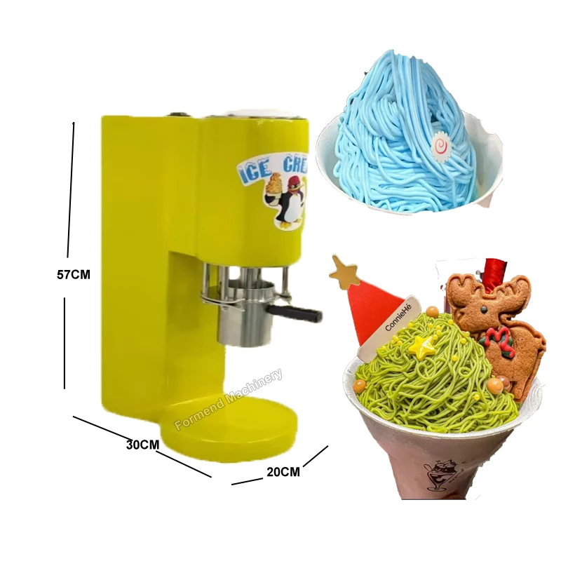 Professional Automatic Soft Ice Cream Machine Italian Gelato Spaghetti ...