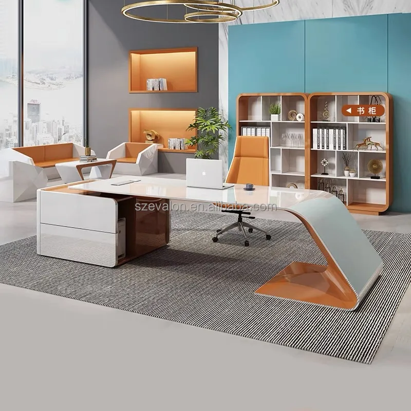 Modern Executive Office Desk - CEO Table for Commercial