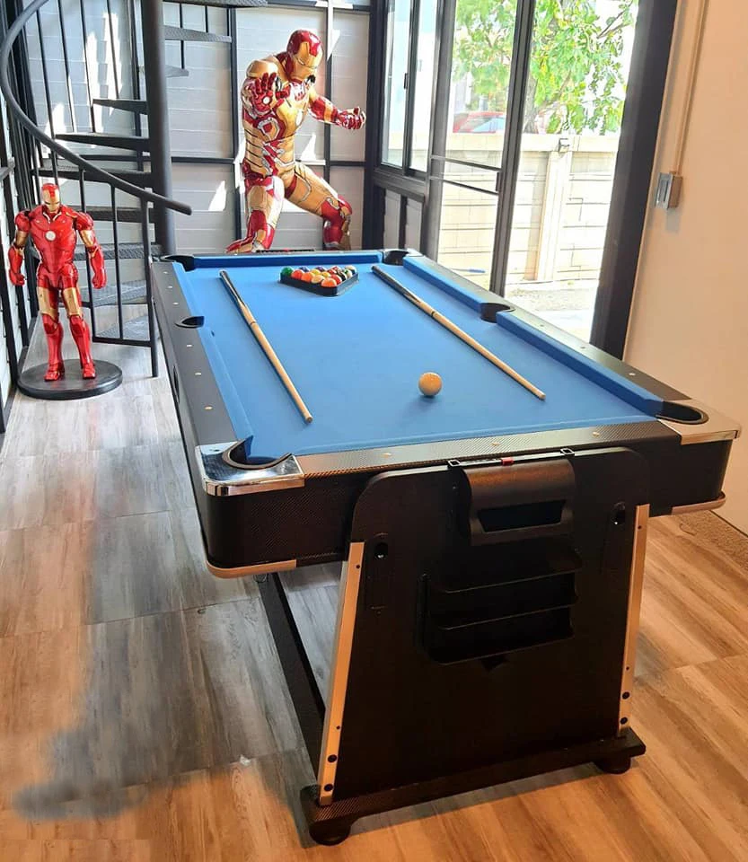 4 In 1 Modern Rotating Multi Game Billiard Pool Table 7ft With Air ...
