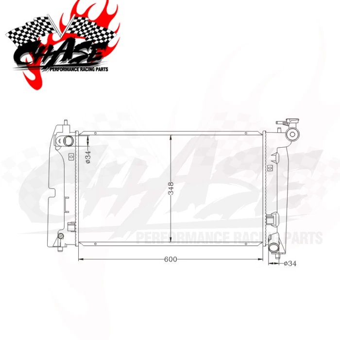 AUTO RADIATOR FIT for TOYOTA COROLLA/MATRIX PONTIAC VIBE 03-08