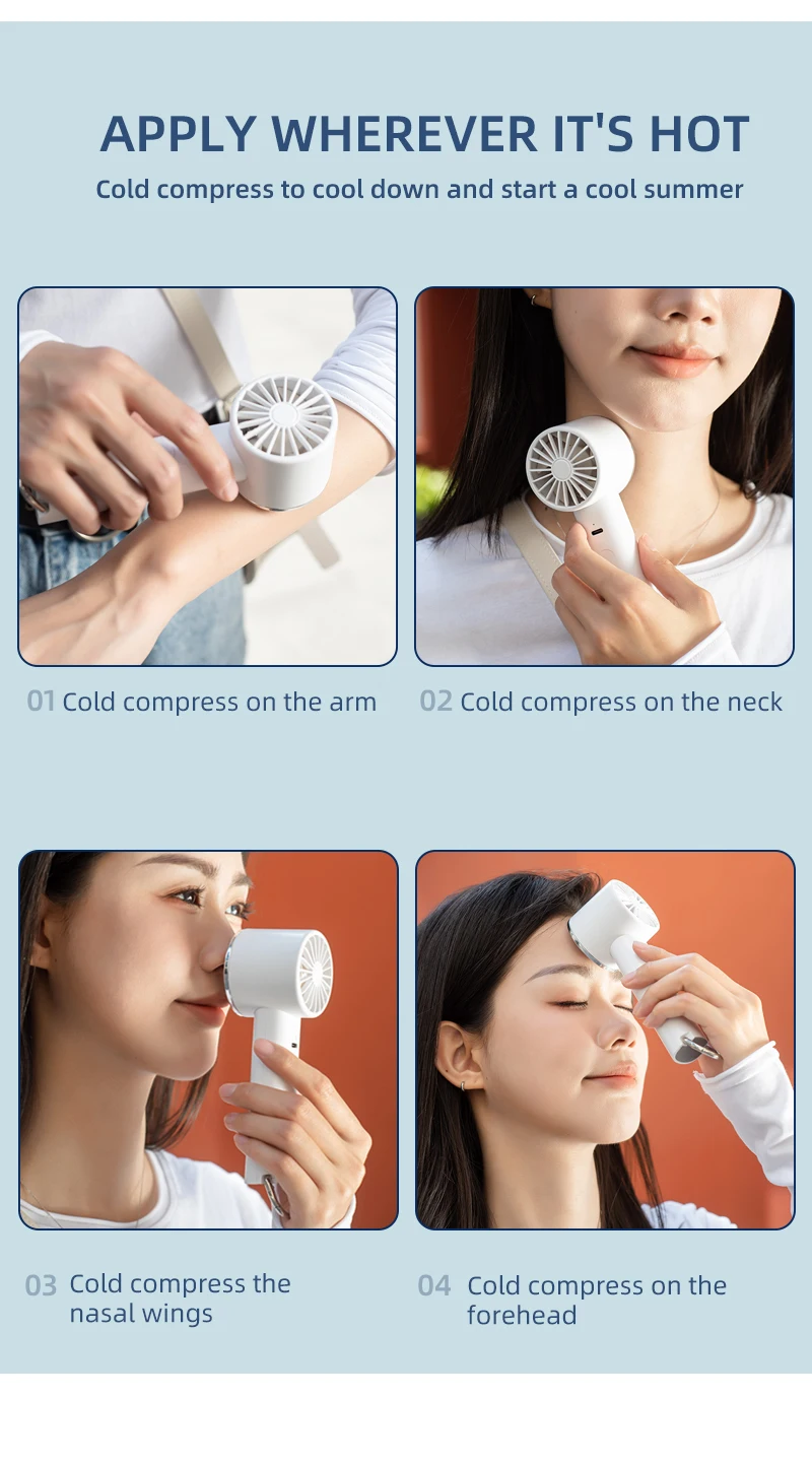 Wholesale Price Gift Customized 2024 Summer Popular Handy Fan Buckle ...