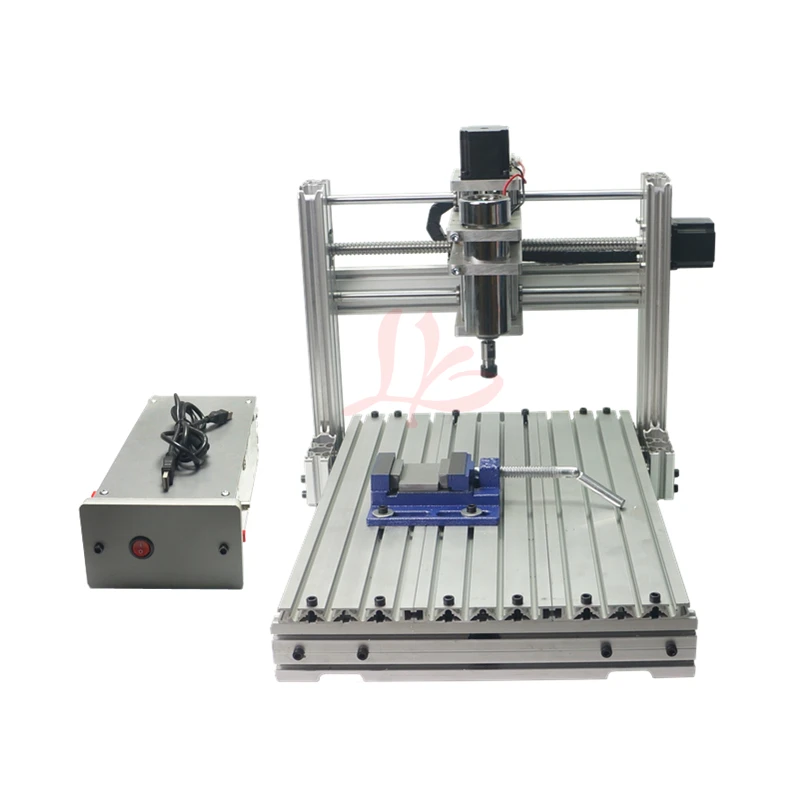 Mini Cnc Woodworking Lathe Machine 400w 3axis 4 Axis 5 Axis Cnc 3040 ...