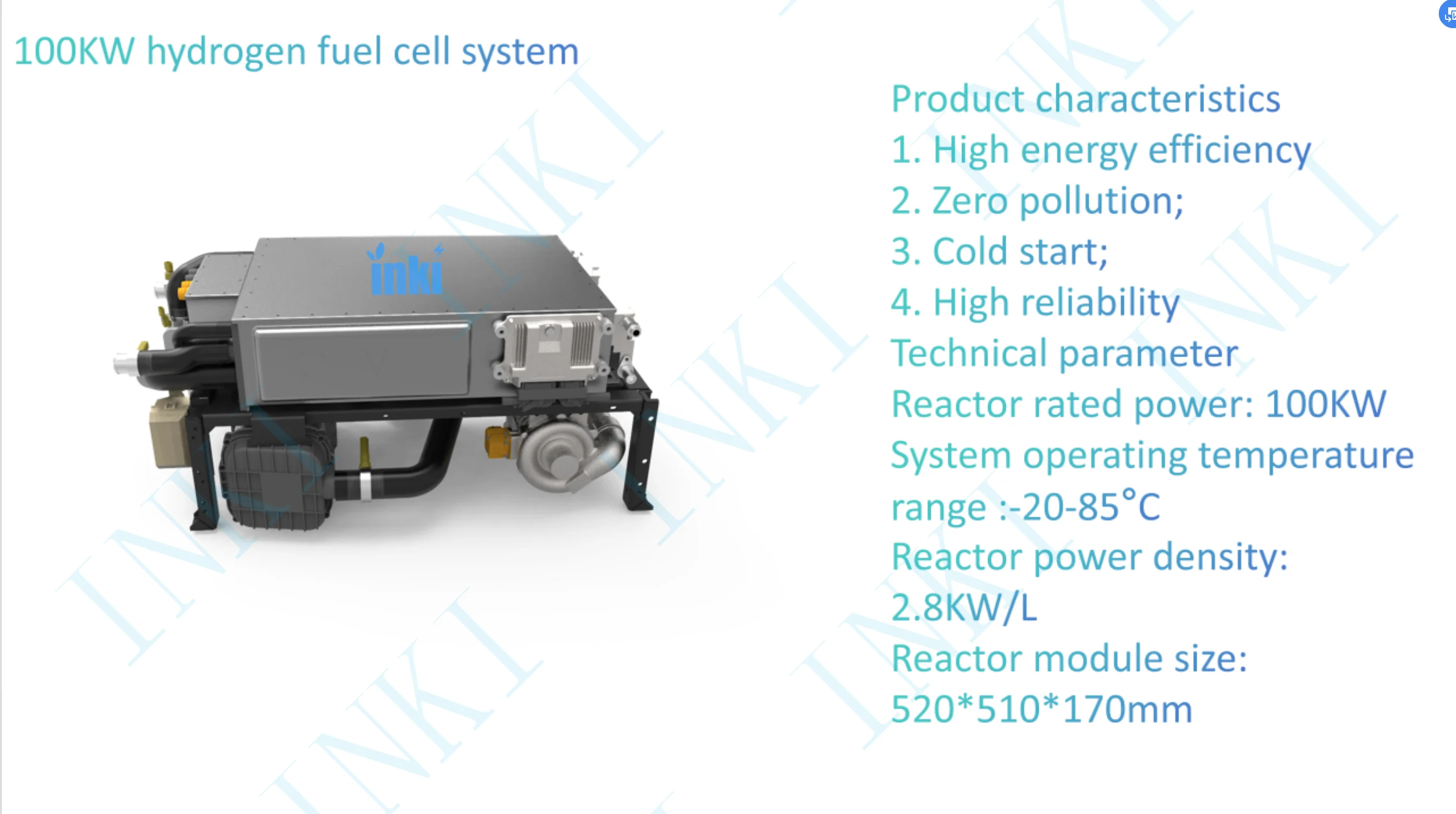 Hydrogen Fuel Cell 60KW Power Generator for Trucks - OEM | Wholesale