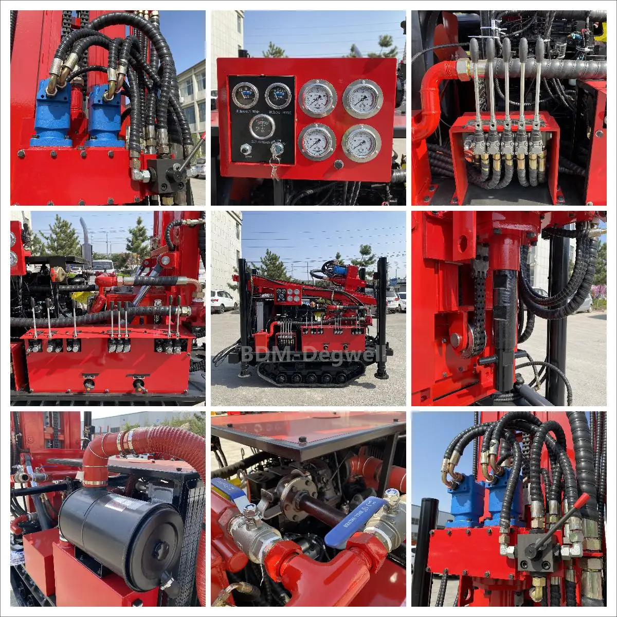 BDM-160T Small Drill Wells Pneumatic Crawler Water Well Rig Drilling ...