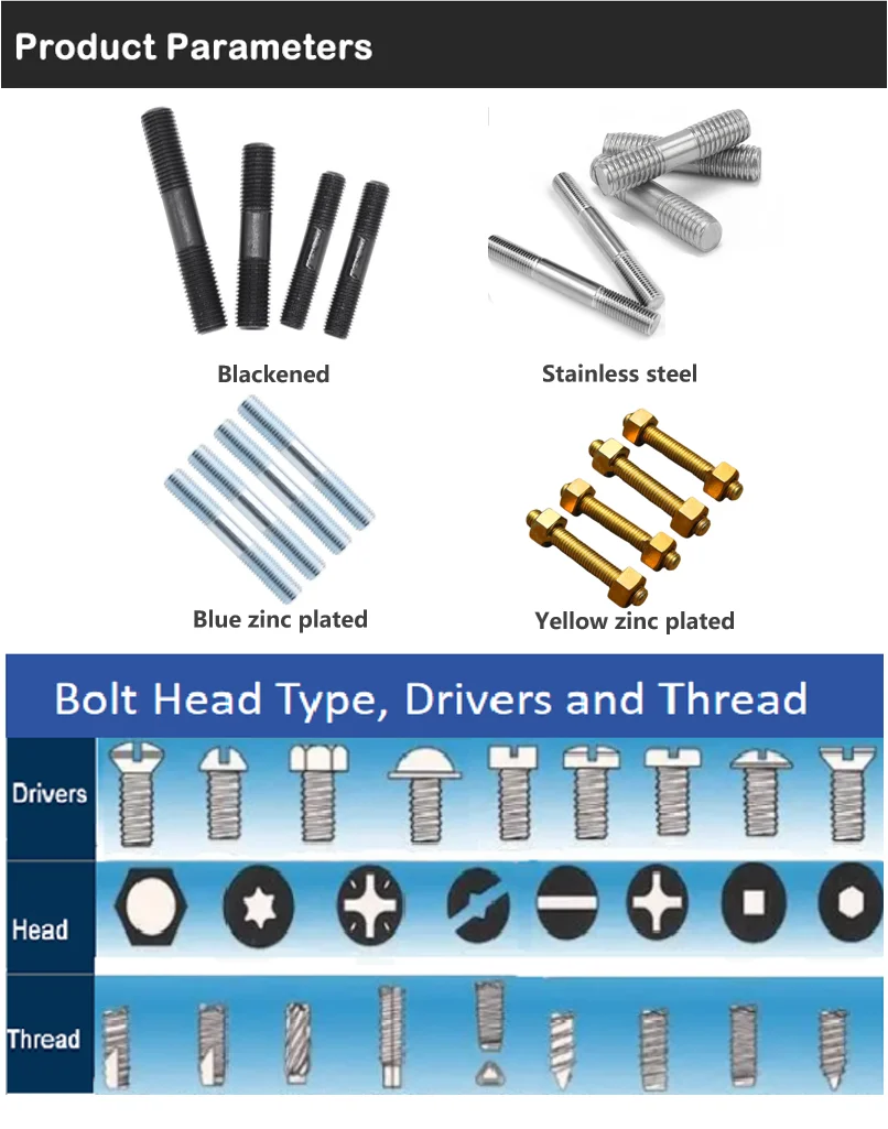 Factory Galvanized Hanger Bolts,For Ventilation Duck Work Double Thread ...