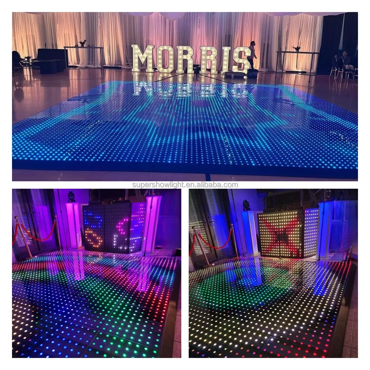 12x12 Pixel Dance Floor LED - Wireless, 5050 LED Pixel 8*8