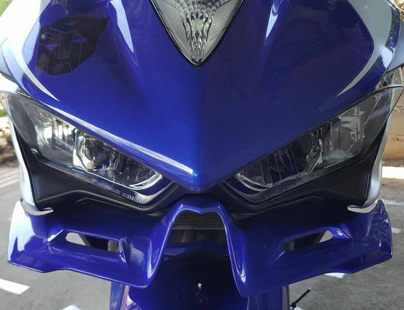 Motorcycle Abs Front Aerodynamic Winglet Fairing Wing For Yamaha Yzf R3 ...