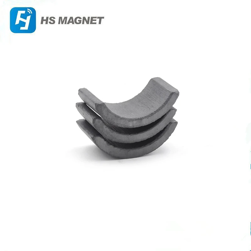 Grade 8 Ceramic Ferrite Motor Magnet Y30 Ferrite Arc Segmet Magnet For ...