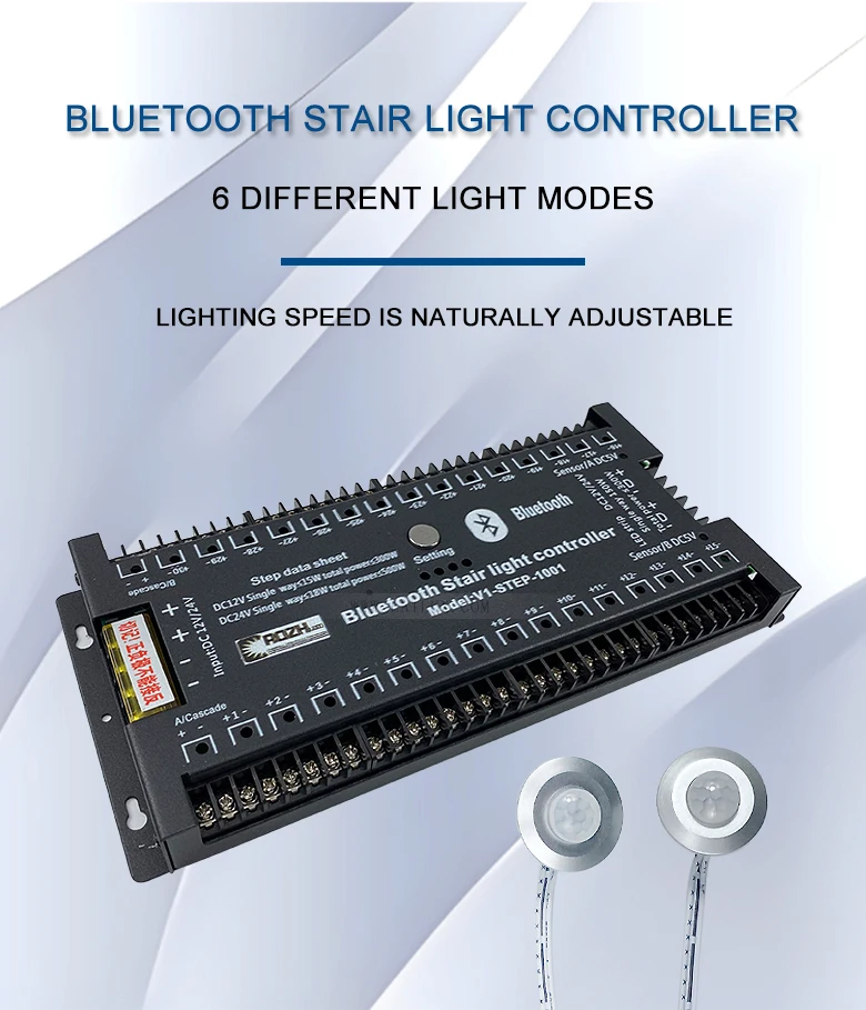 Smart LED Stair Lighting with PIR Motion Sensor & APP Control