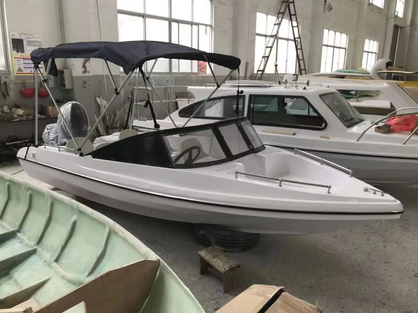 Glass Fiber Reinforced Plastic Speedboat 4/6/8 People Open Boat ...