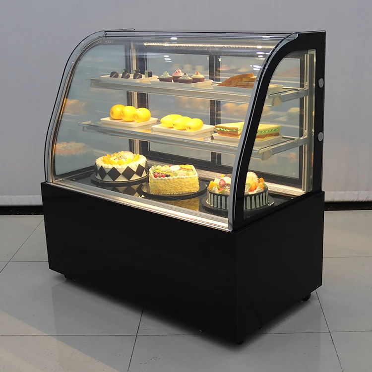 Commercial Refrigerator - Rectangle Glass Bread Pastry Showcase Display ...