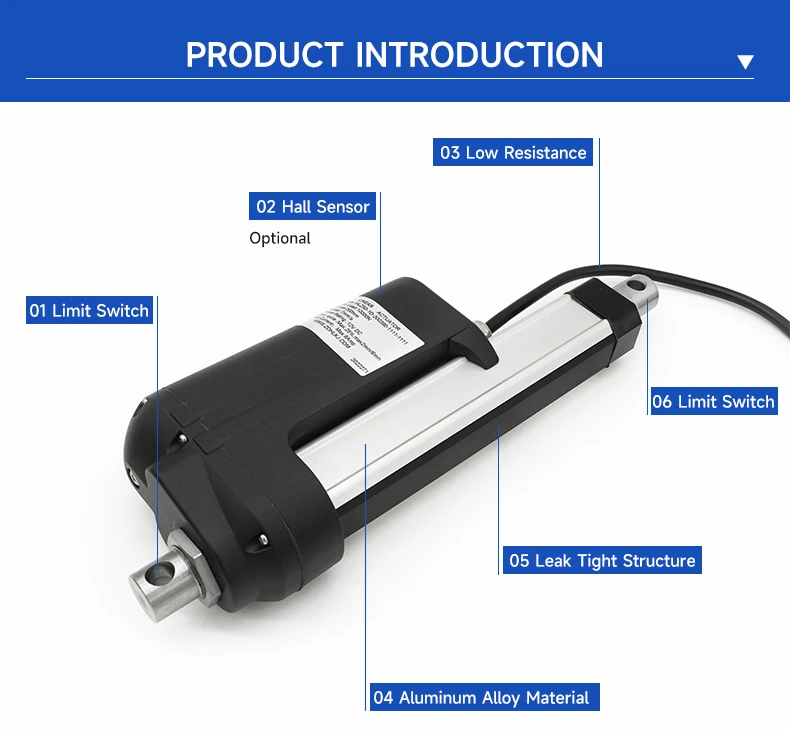 Fast Marine Underwater Electric Linear Actuator 10000n 20000n 12v 24v ...