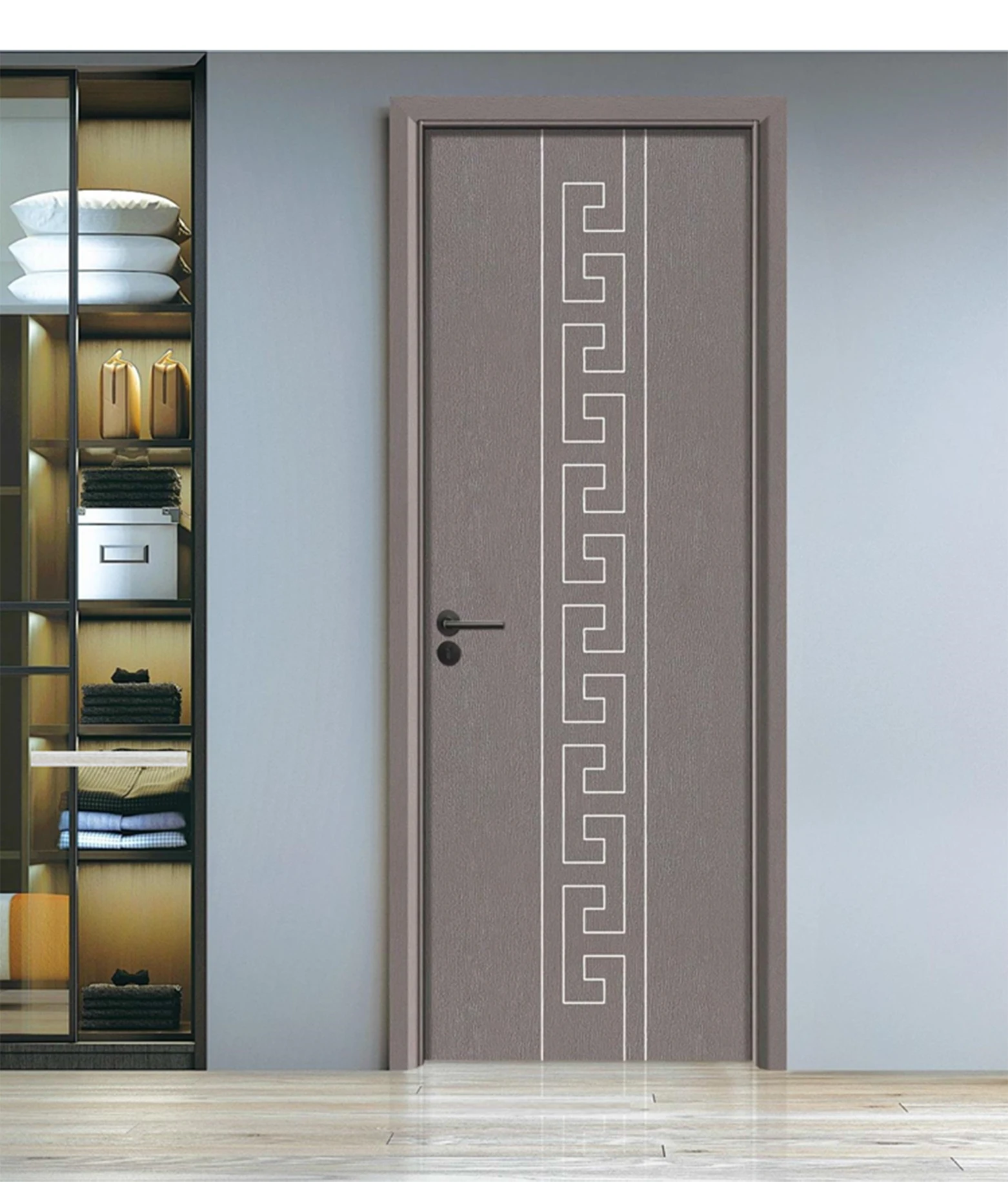 Interior Modern Wpc Door Wood Doors Interior Room Custom Wooden Door ...