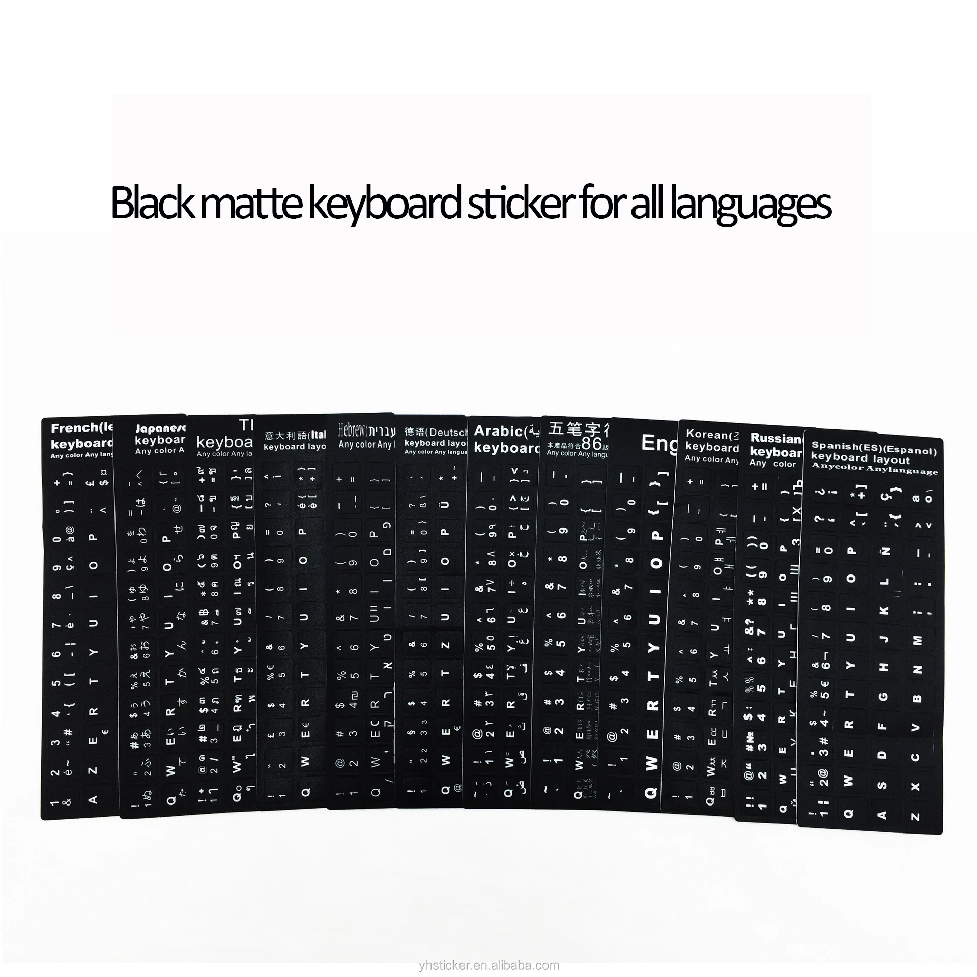 Customized Hot Selling Keyboard Stickers from YH Manufacturers