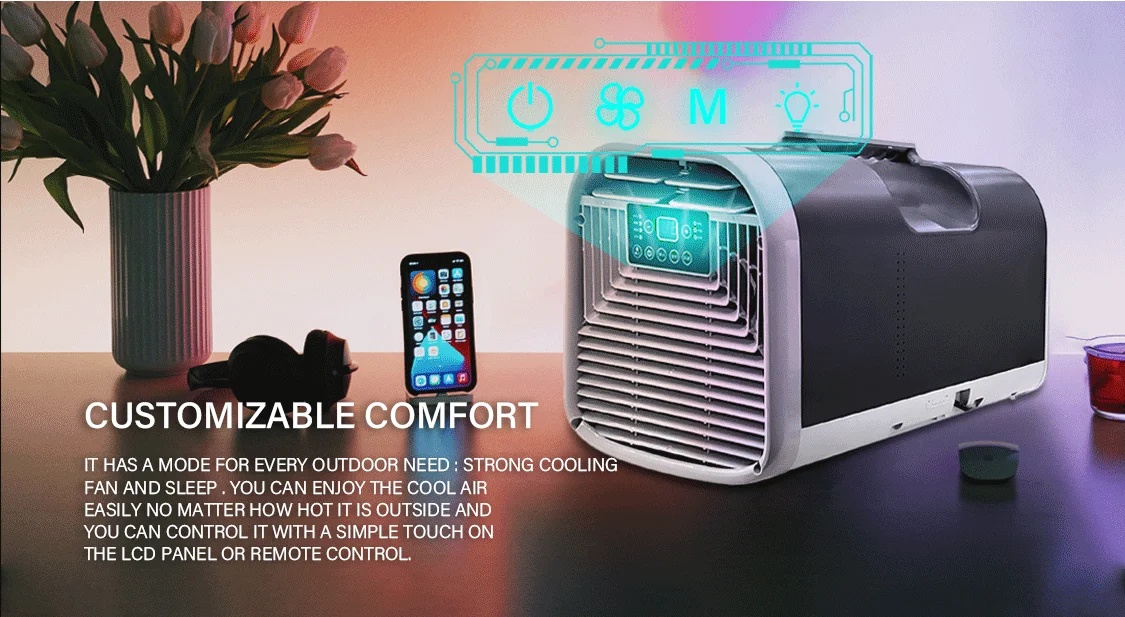1500w 220v 240v Mobile Air Conditioner Tent Camping Air Conditioner ...